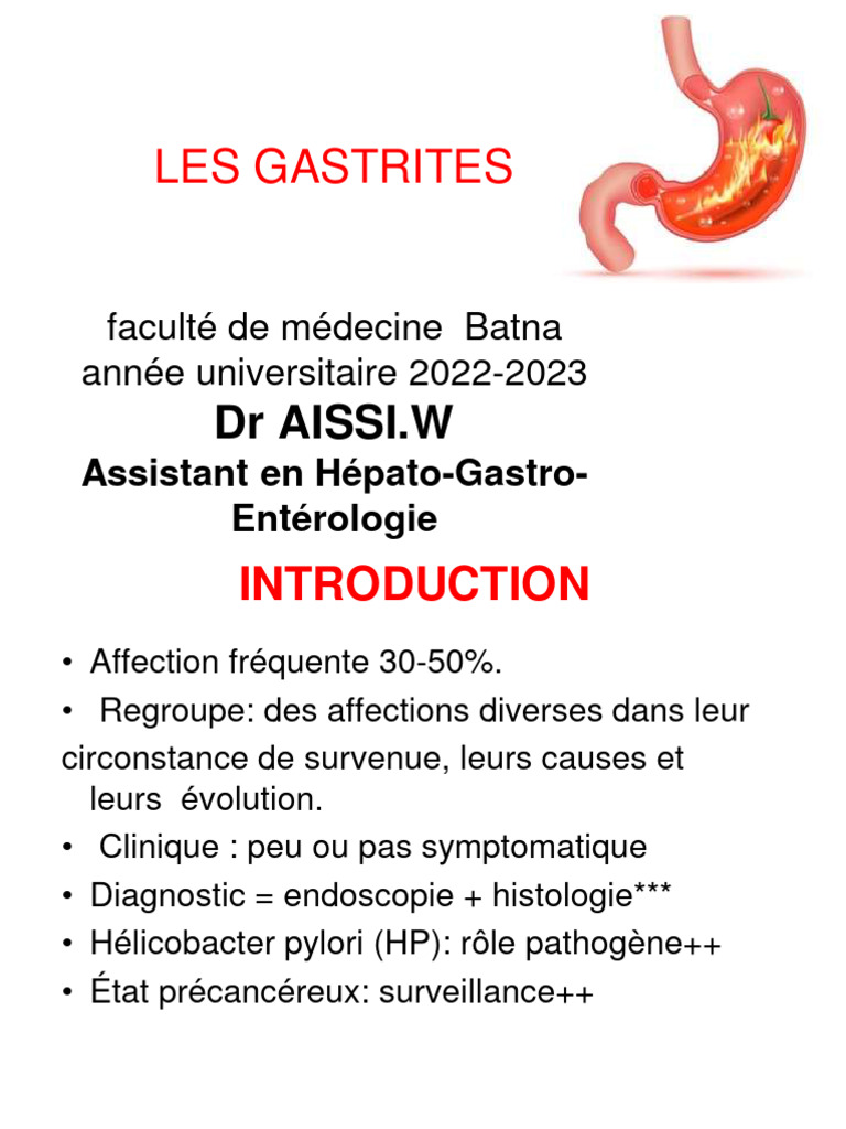 Gastrites 1 | PDF | Estomac | Inflammation