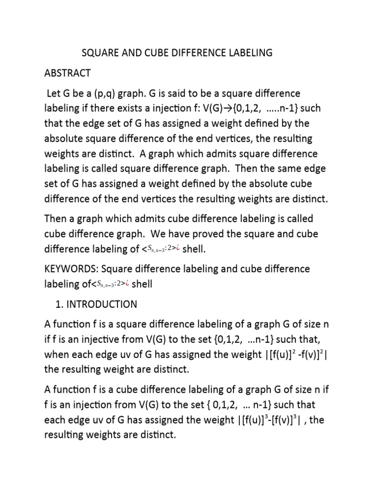 Cube Labeling Corr | PDF | Function (Mathematics) | Mathematical Analysis