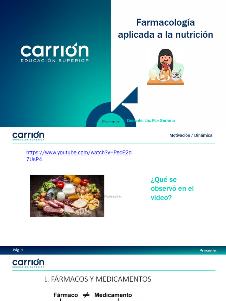 5 Interacion Farmaco - Nutriente | PDF | Medicamentos con receta | Alimentos