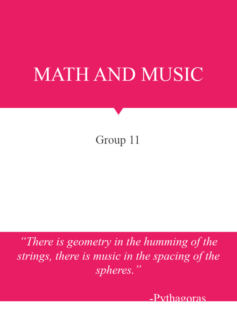 Mathematics in Music | PDF | Pitch (Music) | Scale (Music)