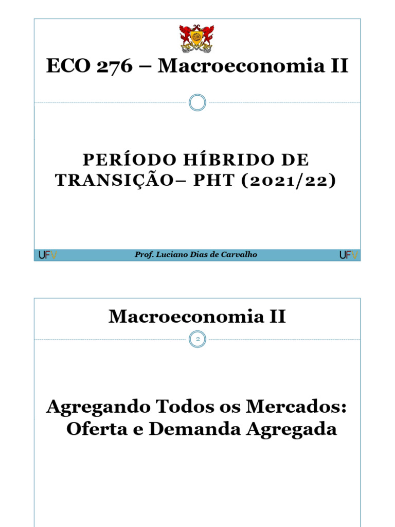 Modelo de Oferta e Demanda Agregada (OA-DA) | PDF | Business ...