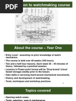 The Complete Watch Repair Course With Diagrams | PDF | Watch | Horology
