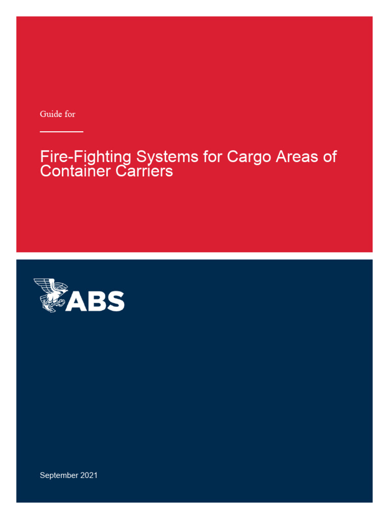 Fire-Fighting Systems for Container Carriers | PDF | Firefighting ...