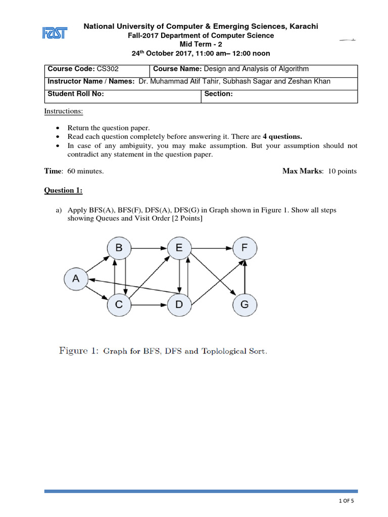 Mid2 2017 October Solution | PDF