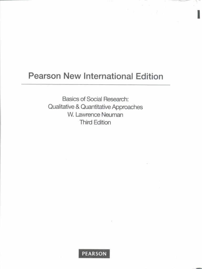 Neuman. (2014) - Qualitative and Quantitative Measurement | PDF