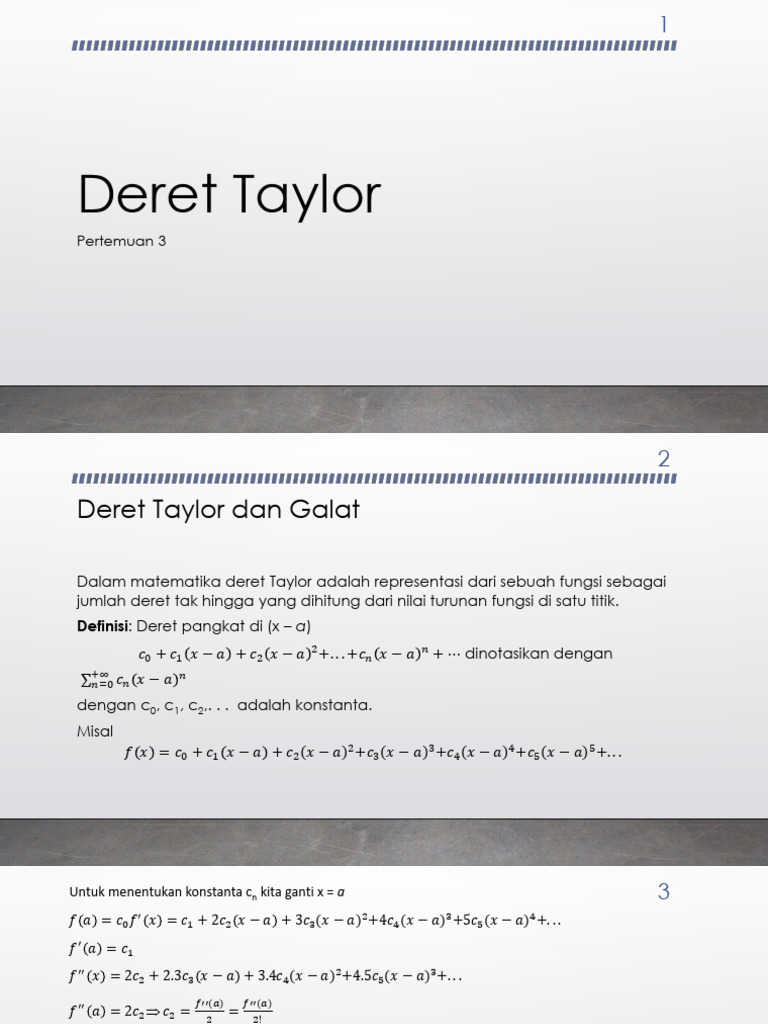 Deret Taylor | PDF