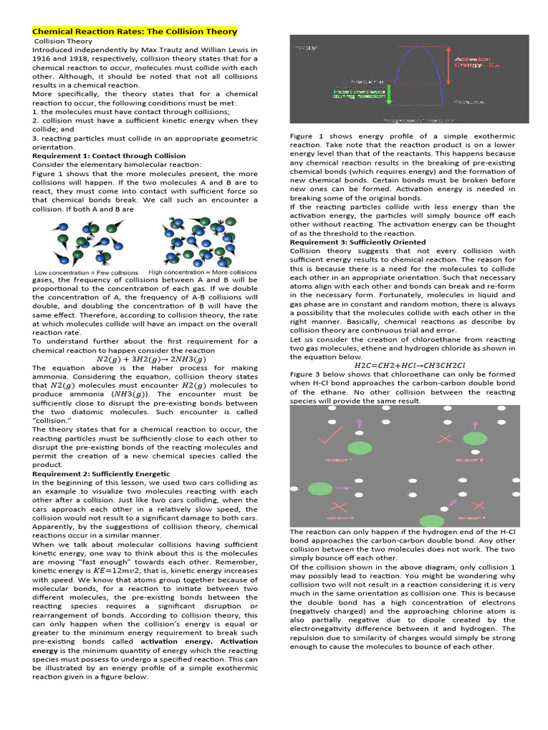 Chemical Reaction Rates | PDF