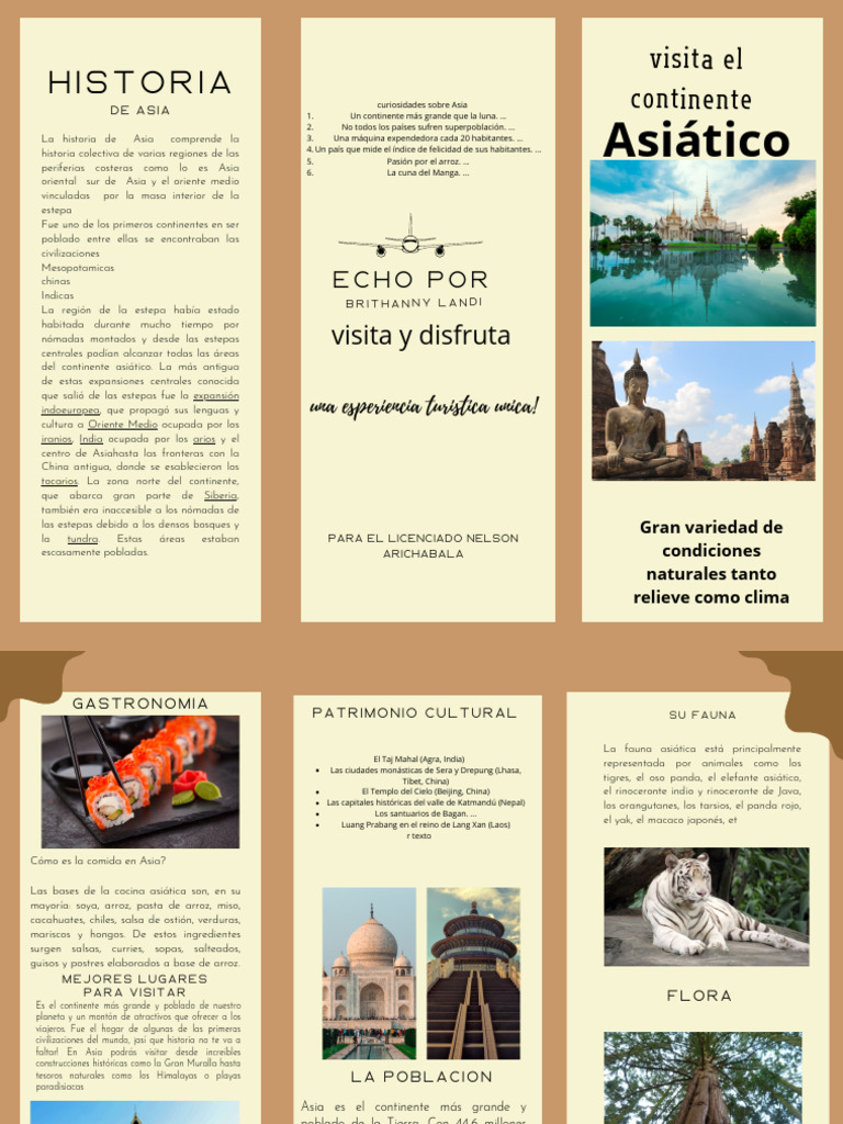 Folleto tríptico turismo en la Ciudad de México simple verde | PDF | Asia