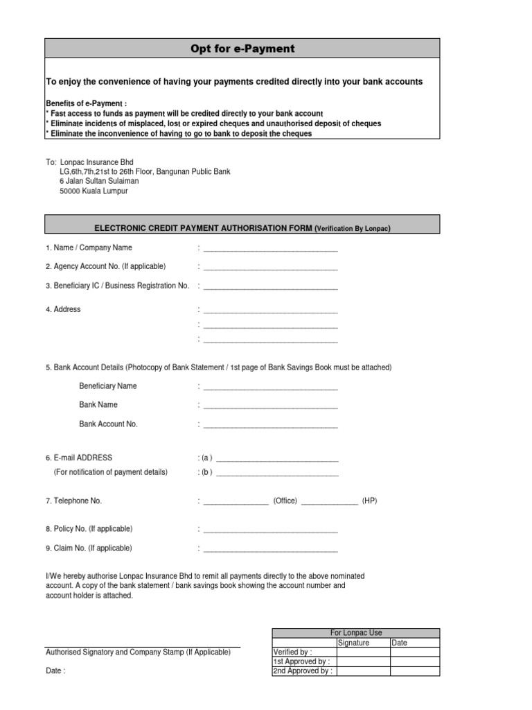 Ecp Form New Pdf