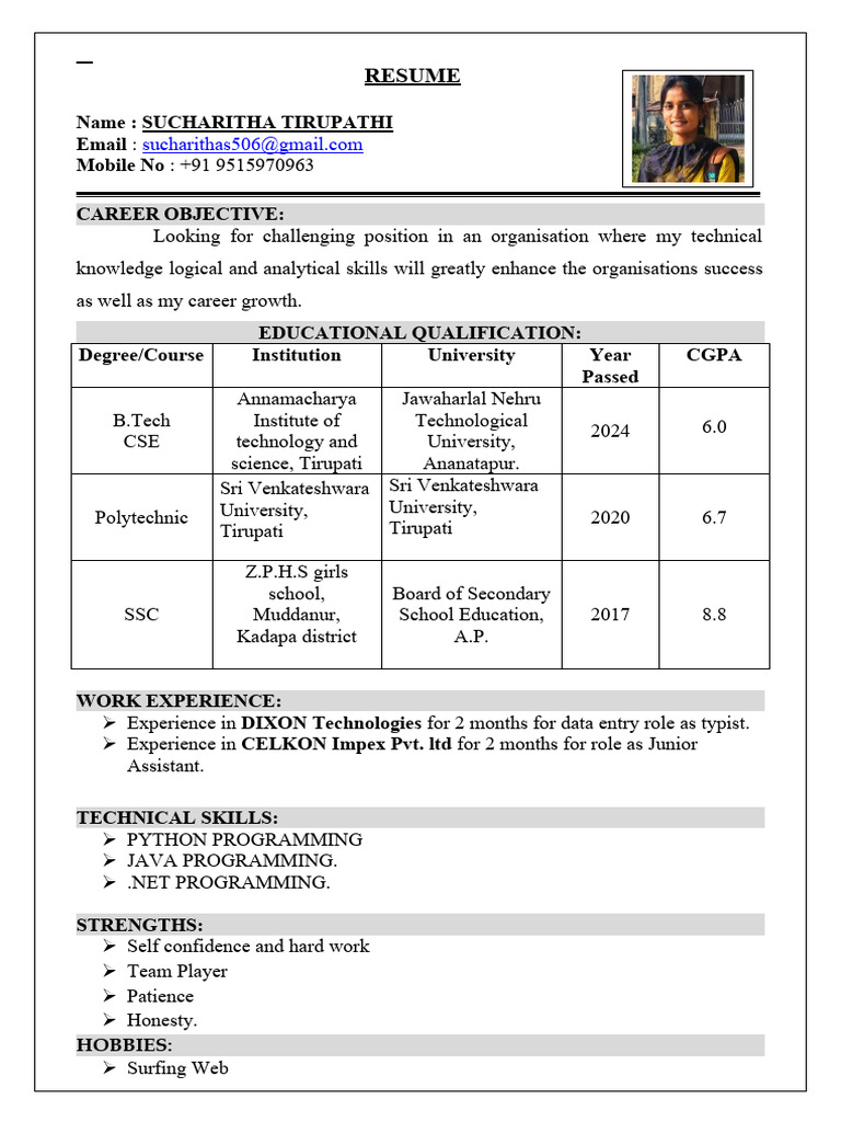 Nag Resume 2 | PDF