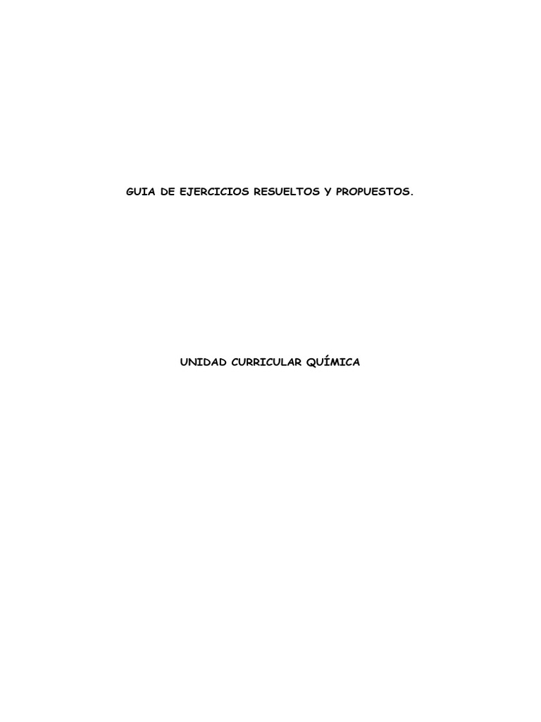 Guia de Ejercicios Resueltos Y Propuestos | PDF