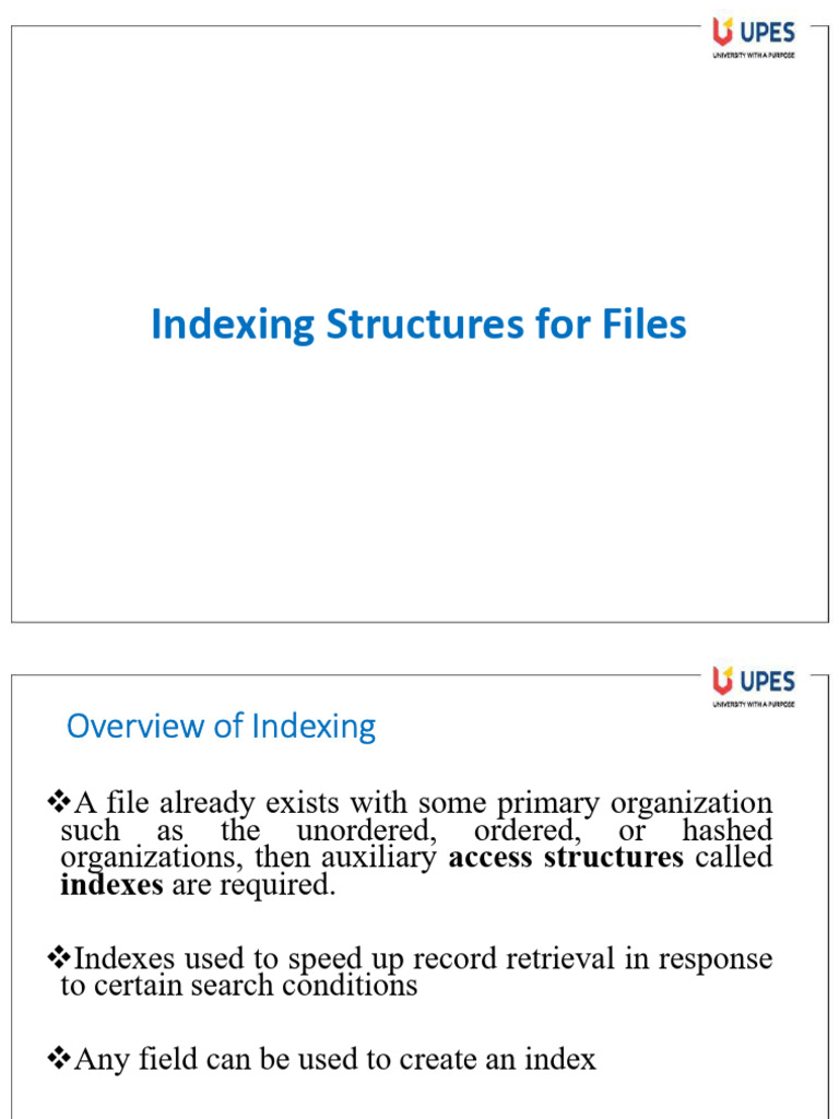 Unit 4 Indexing Structures For Files | PDF