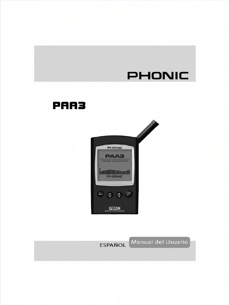 Manual Phonic PAA3: Guía Completa | PDF