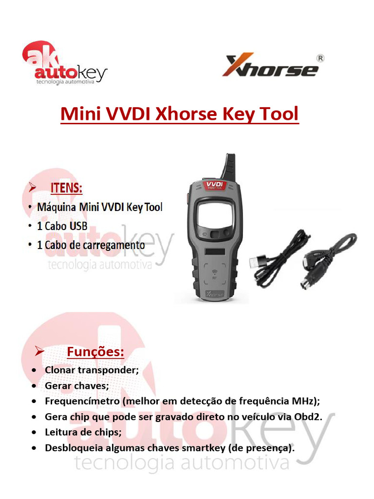 Mini VVDI Xhorse Key Tool | PDF | Motor Vehicle | Car