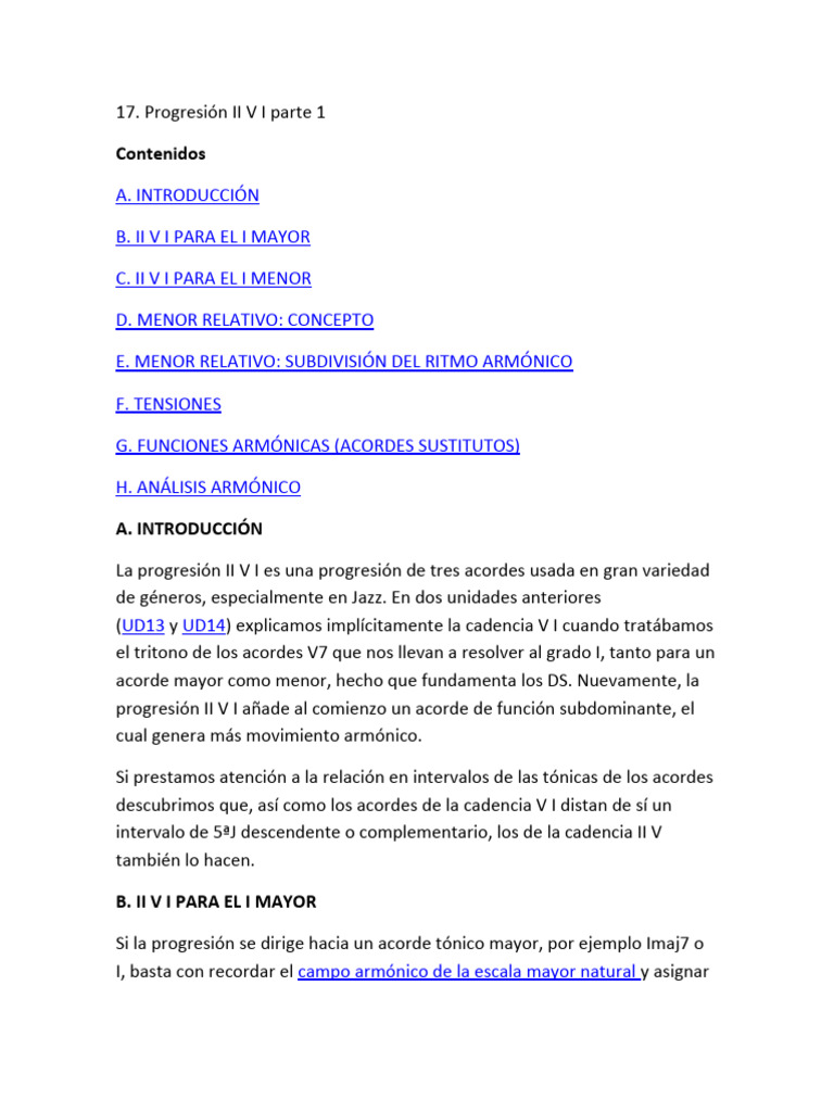 Progresiones Armonicas Teoria | PDF