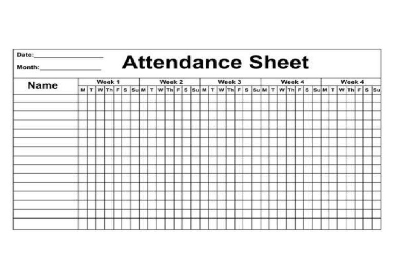 Montly Attendance | PDF
