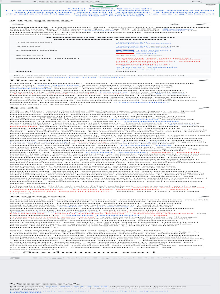 Muqimiy - Vikipediya | PDF