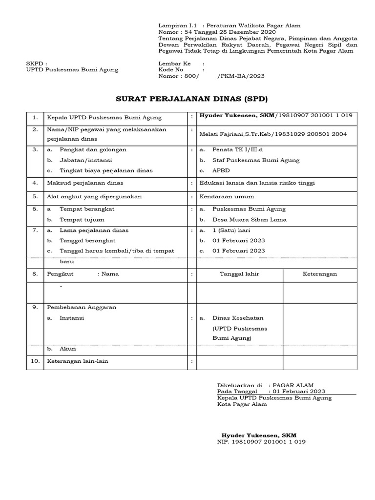 SPPD Depan 2023 | PDF