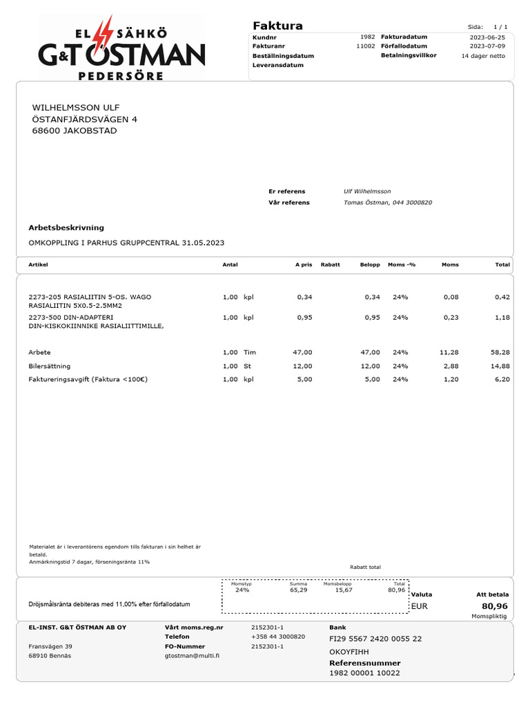 Fak Tura 11002 Wilhelms Son Ulf | PDF
