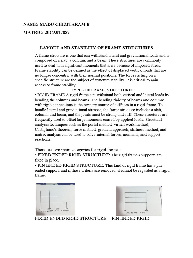Layout and Stability of Frame Structures 315 | PDF