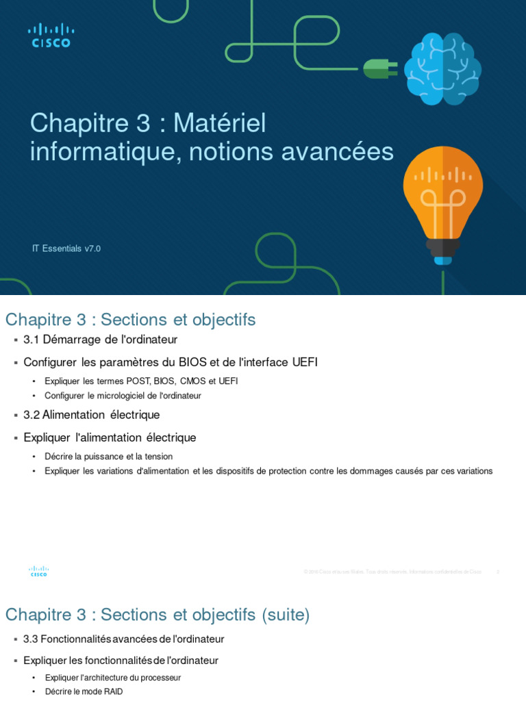 ITE7 Students-Chapitre3 | PDF | Bios | Microprocesseur