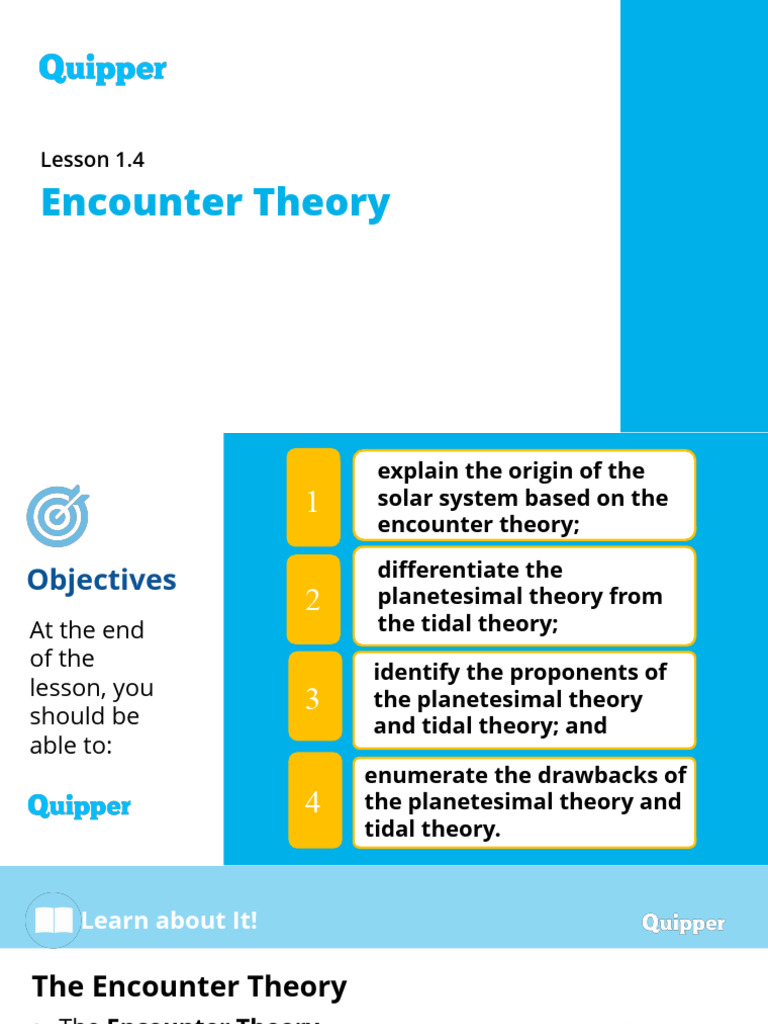Earth Science SHS 1.4 Encounter Theory | PDF | Planets | Stars