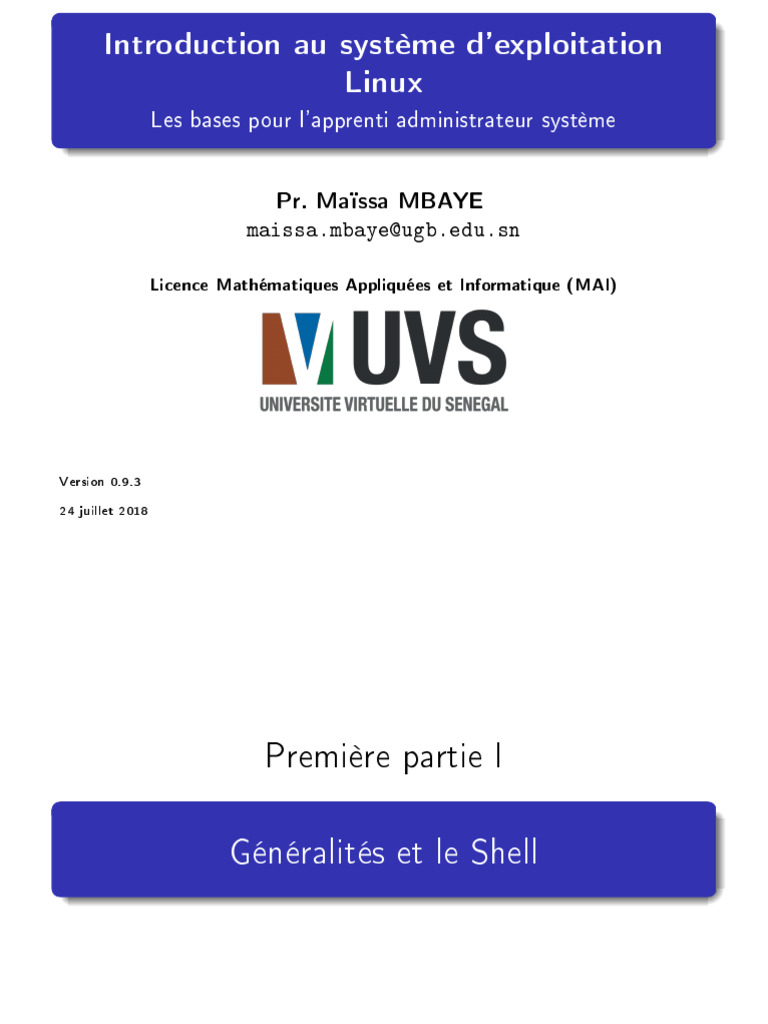 Intro Linux Chapitre 3 | PDF | Méthodes et références pédagogiques | Ordinateurs