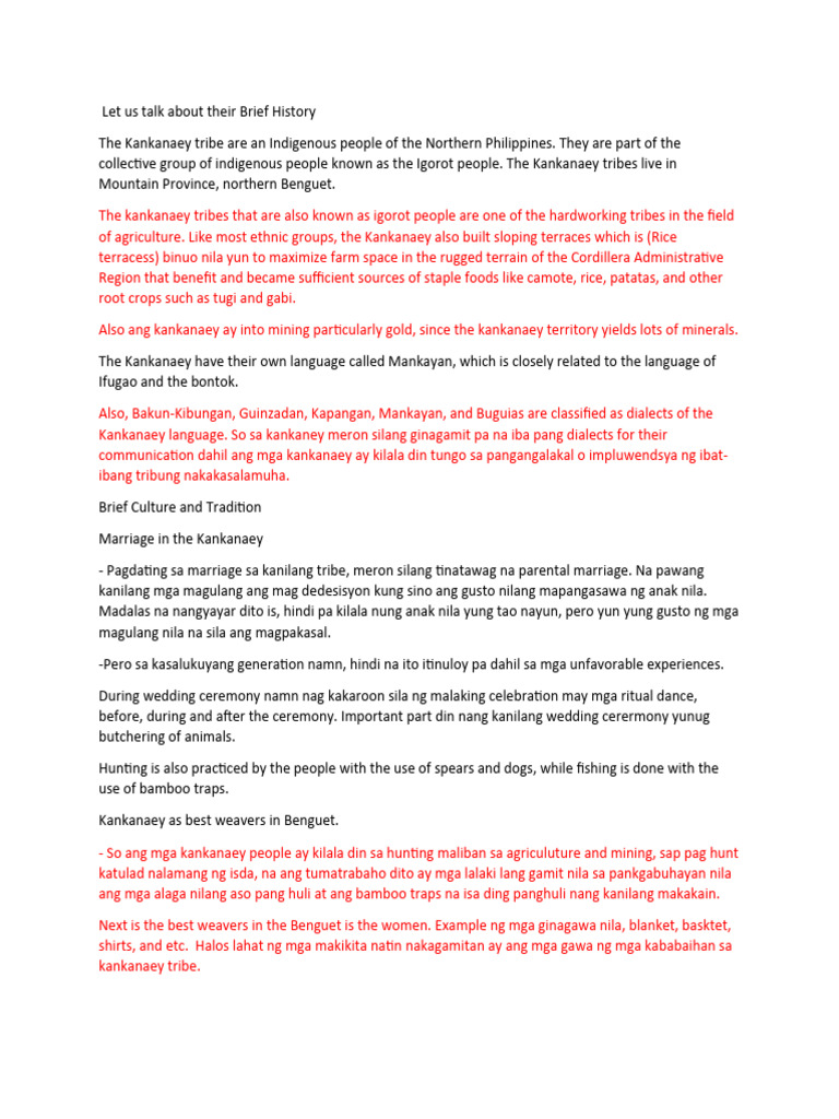 About Kankanaey Tribe, Culture, Location | PDF | Ethnic Groups