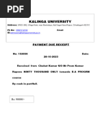 IGNOU Payment Receipt | PDF
