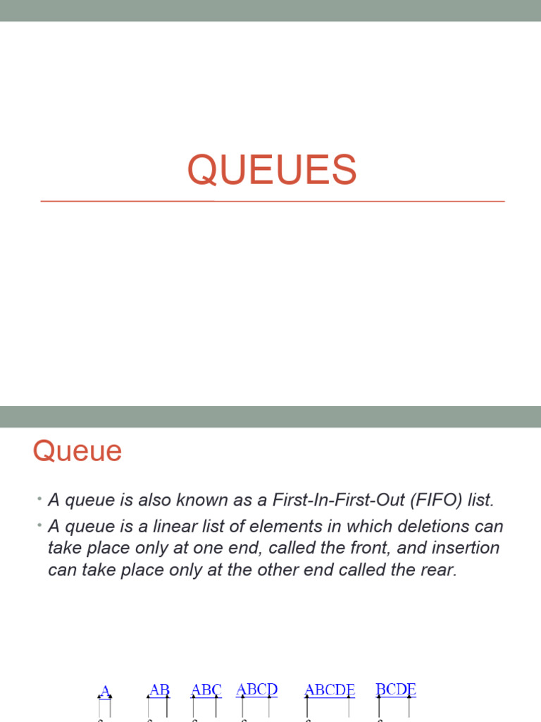 Chapter 5 Stacks and Queues | PDF | Queue (Abstract Data Type) | Information Technology