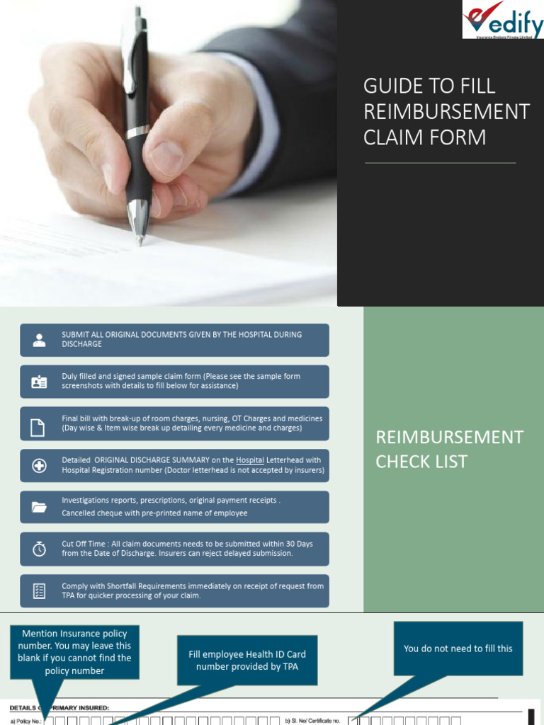 GPA Form - Guide to fill Reimbursement Claim Form | PDF