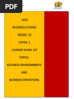 Grade 10 Business Studies ATP 2025 | PDF | Swot Analysis | Business