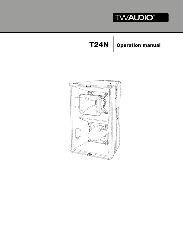 TW AUDiO T24N Manual EN 2.0 | PDF | Loudspeaker | Sound Technology