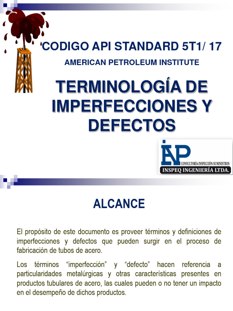 API 5t1 Terminologia de Imperfección | PDF | Construcción | Soldadura