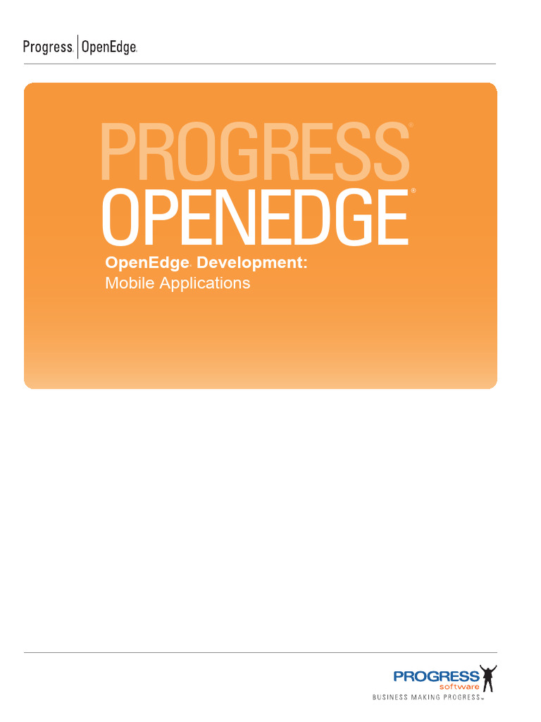 Openedge Development Mobile Applications Product - 59edeacf1723ddc769c559a4 | PDF | Mobile App ...