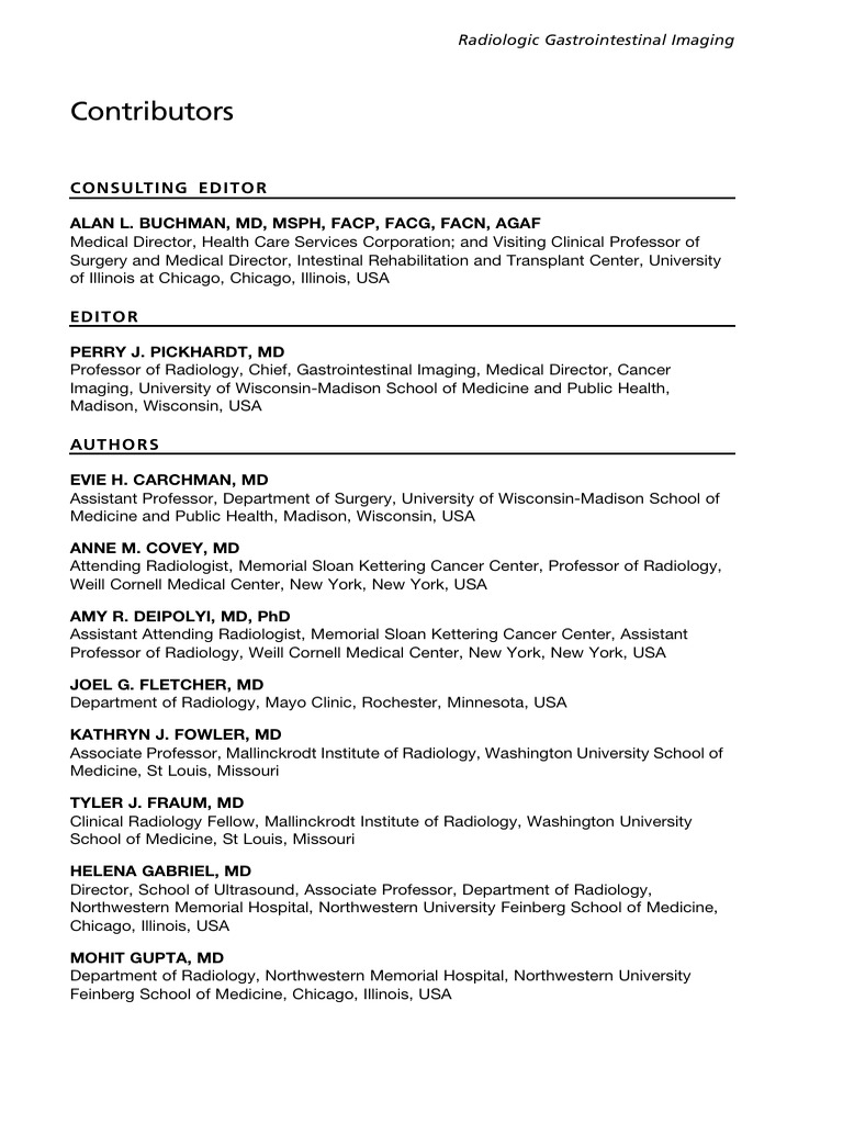 Contributors GTC | PDF