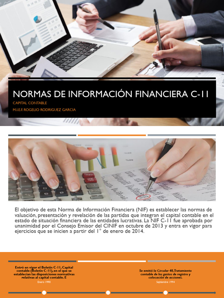 Nif C11 | PDF | Compartir (Finanzas) | Contabilidad