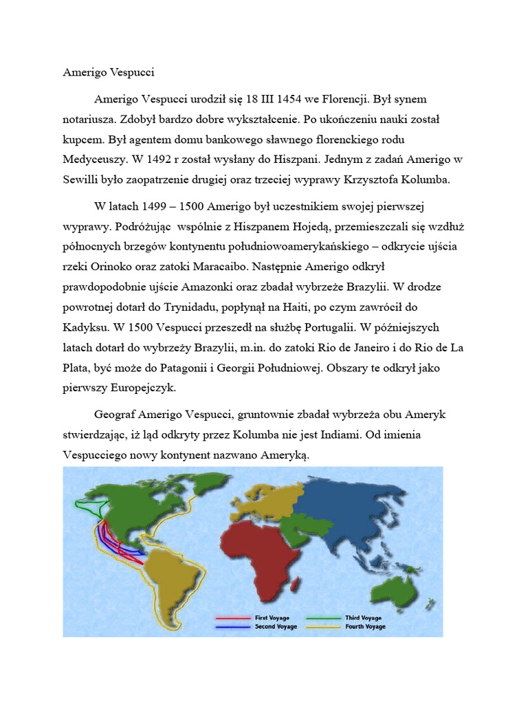Amerigo Vespucci | PDF