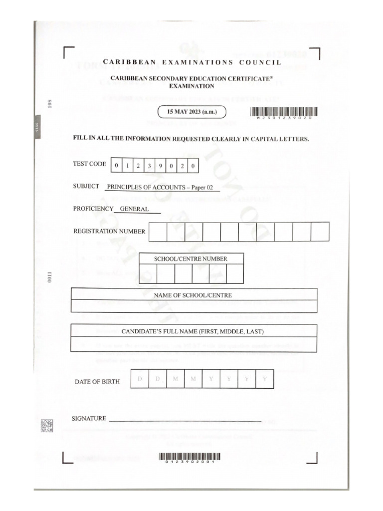 CSEC POA P2 May 2023 | PDF
