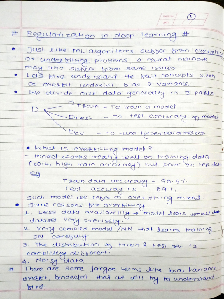 6. Regularisation - L1 L2 and Dropout | PDF