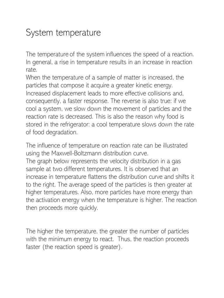 Chemistry Note Temperature Reaction K26 | PDF | Catalysis | Reaction Rate