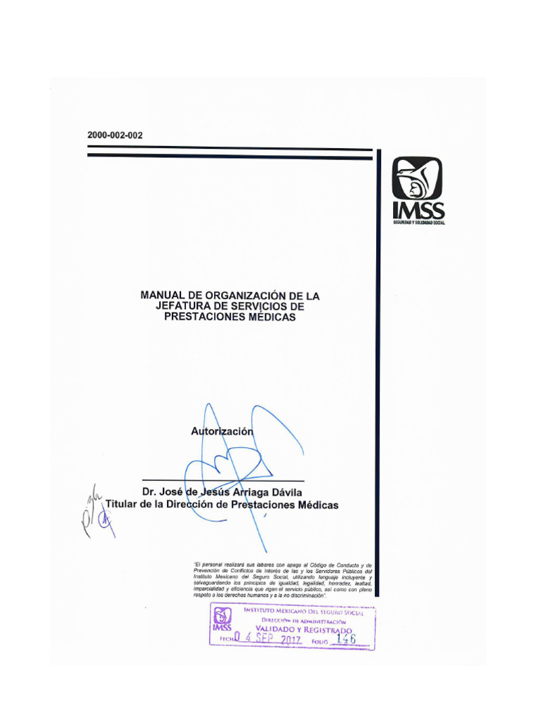 2000-002-002 Manual de Organizacion Segundo Nivel | PDF | Planificación | Medicina