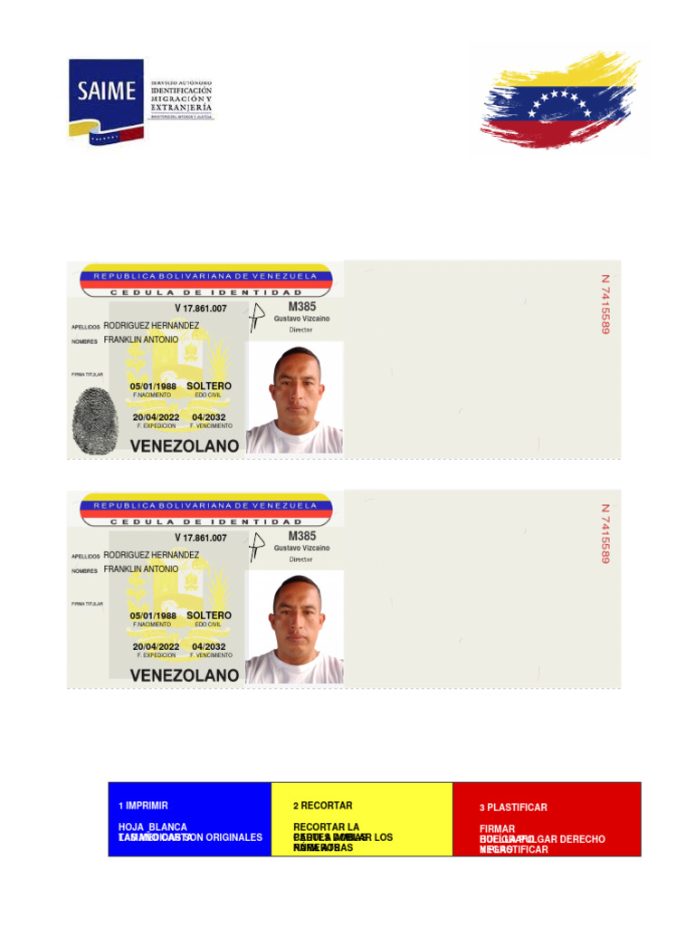 Cedula Franklin PDF | PDF