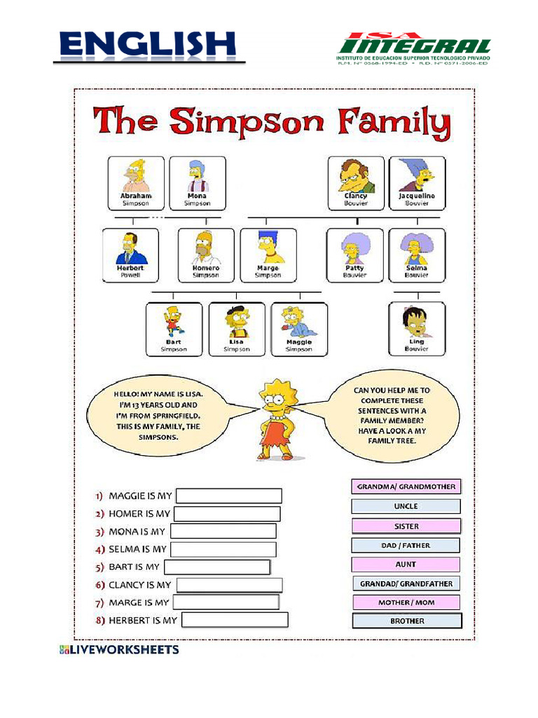 FAMILY WORKSHEET | PDF