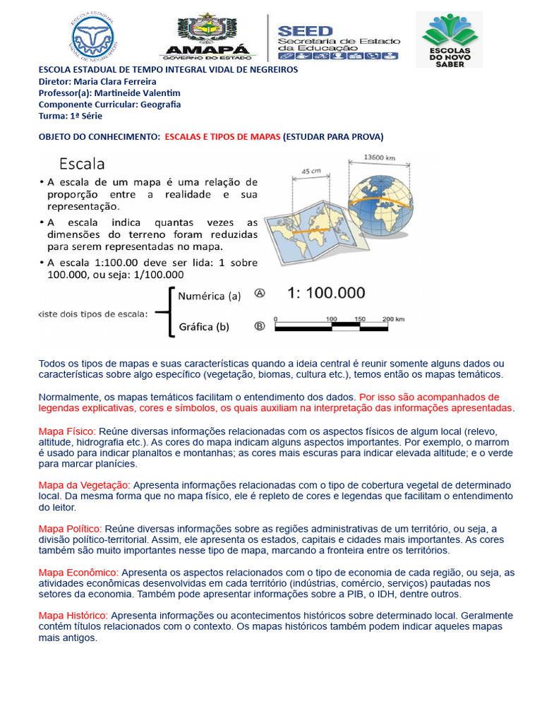 Todos Os Tipos de Mapas 2023 | PDF | Mapa | Turismo