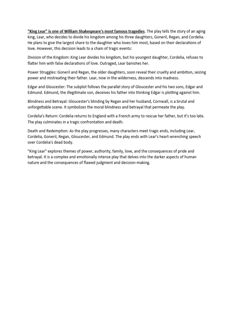 King Lear Pdf