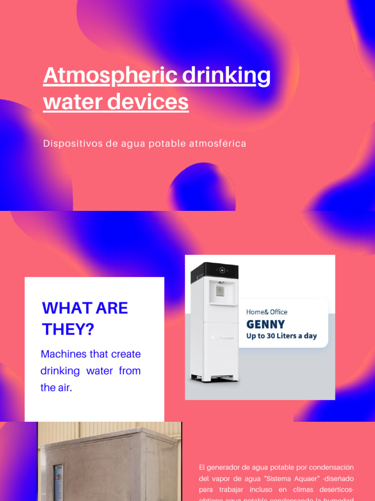 Atmospheric Drinking Water Devices | PDF