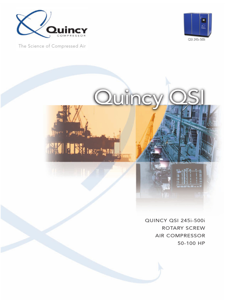 Quincy QSI 245i-500i Rotary Screw Compressors | PDF