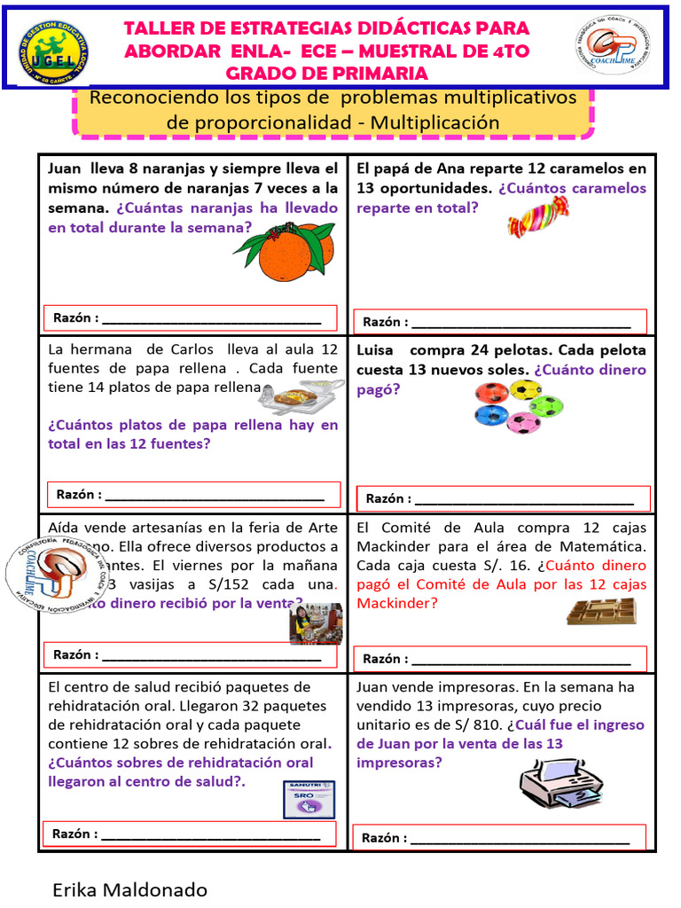 Problemas de Multiplicación y División | PDF