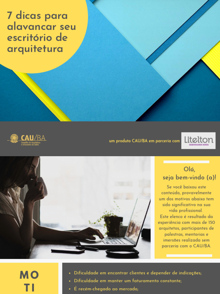 7 Dicas para Alavancar Seu Escritório - CAU-BA | PDF | Empreendedorismo ...